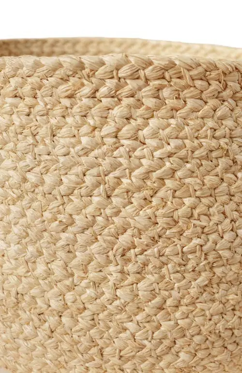 INDEGO AFRICA Braided Raffia Planter