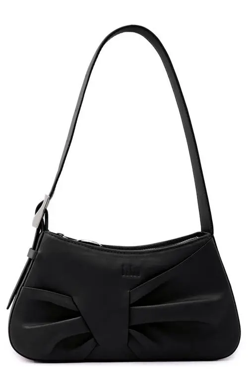 BEHNO Mini Leena Leather Shoulder Bag - Black