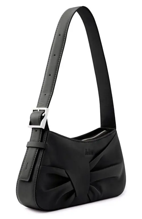 BEHNO Mini Leena Leather Shoulder Bag - Black