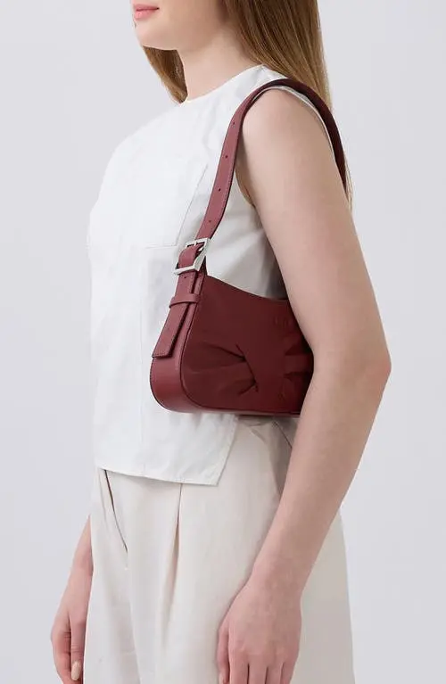 BEHNO Mini Leena Leather Shoulder Bag - Brick