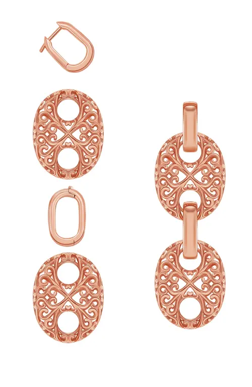 SAMANTHA SIU - NEW YORK Under The Sea Earrings - Rose Gold