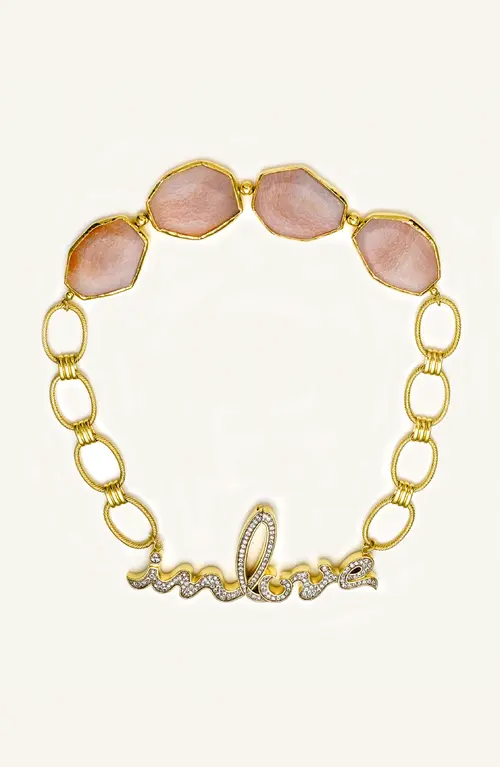 SAMANTHA SIU - NEW YORK Glistening Desert Necklace - Gold/peach