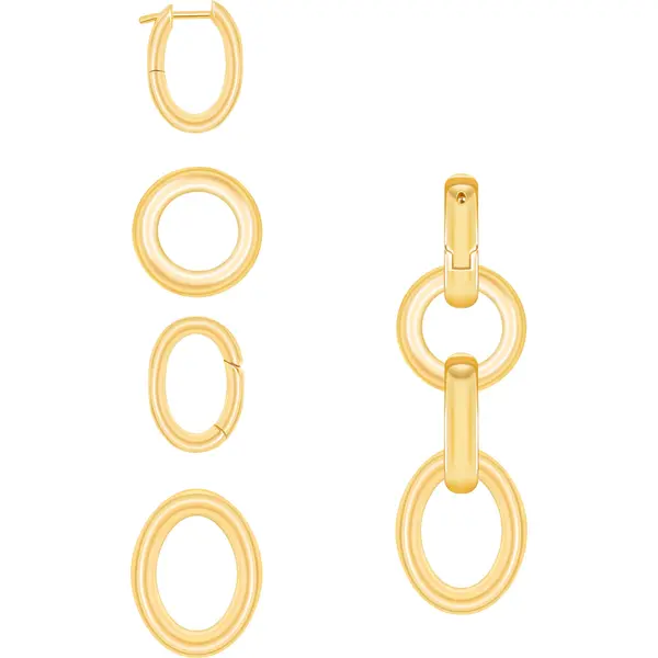 SAMANTHA SIU - NEW YORK 18k Plated Renaissance Romance Dangle Earrings - Gold