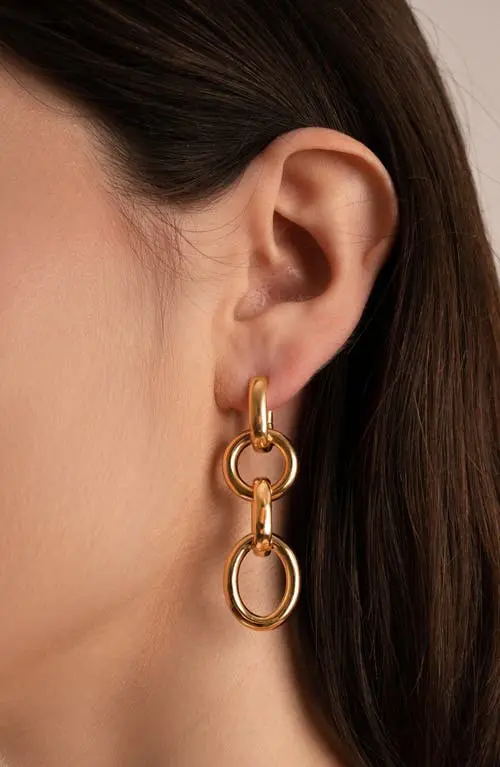 SAMANTHA SIU - NEW YORK 18k Plated Renaissance Romance Dangle Earrings