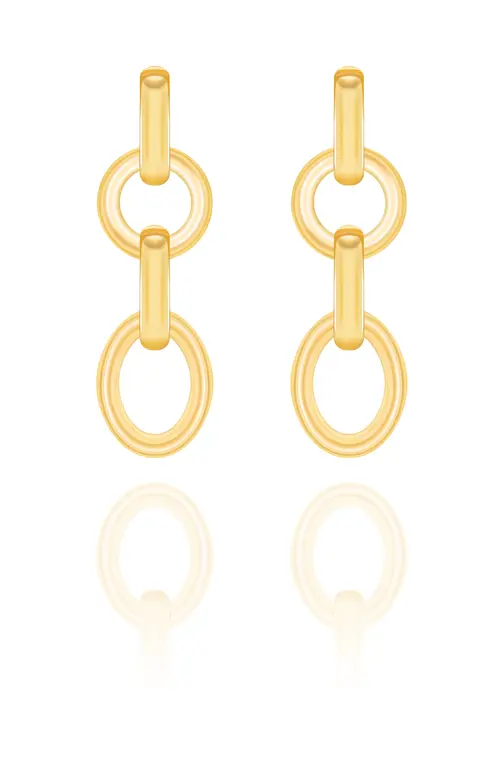 SAMANTHA SIU - NEW YORK 18k Plated Renaissance Romance Dangle Earrings