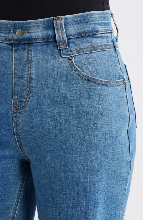 Hue Mid-rise Bermuda Shorts - Chambray