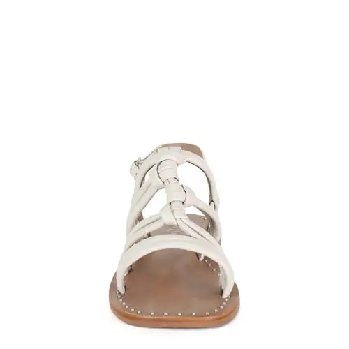 DIBA TRUE Mos Saic Knotted Leather Sandal - Bone