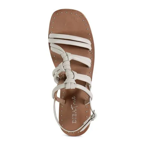 DIBA TRUE Mos Saic Knotted Leather Sandal - Bone