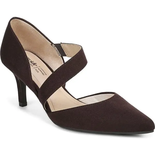 LIFESTRIDE Suki Pointed Toe Pump - Dark Chocolate Dm