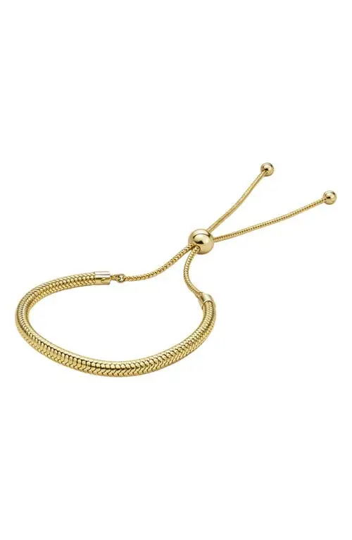 Argento Vivo Serpentine Chain Slider Bracelet - Gold