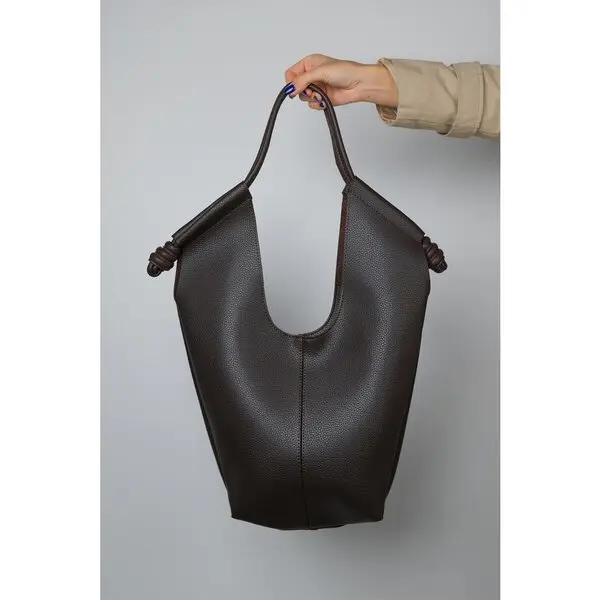 PROLOGUE SHOES Santana Slouchy Shoulder Bag - Brown