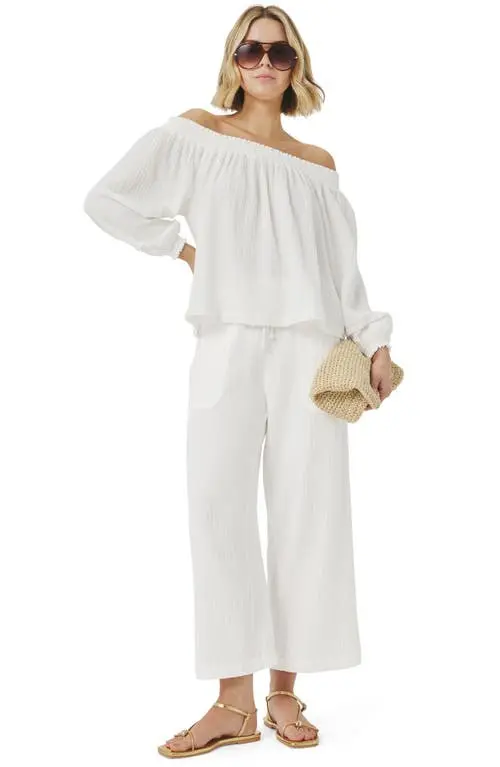 Splendid Ava Cotton Gauze Drawstring Pants