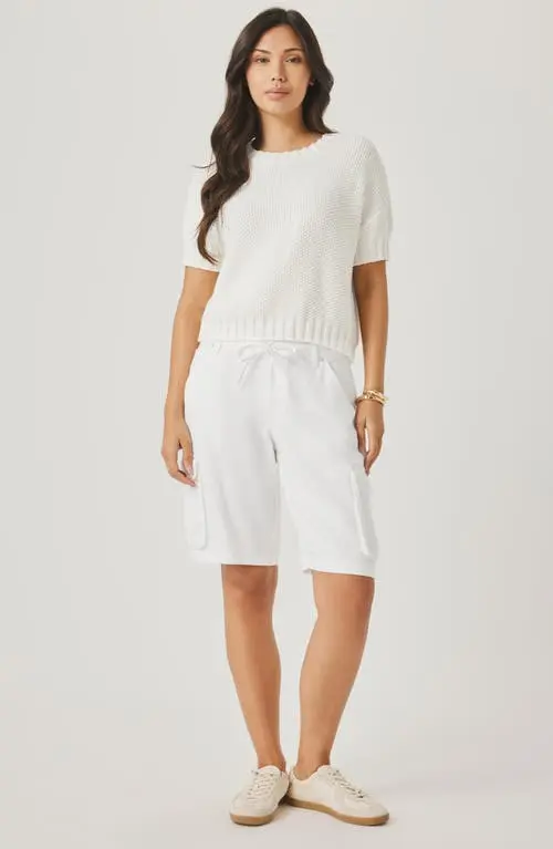 Splendid Denim Cargo Shorts - White
