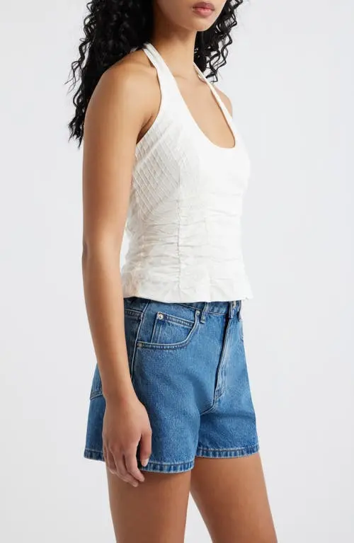 Princess Polly Nataliya Halter Cotton Top - White