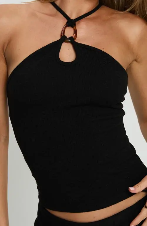 Princess Polly Teyla O-ring Crop Rib Top