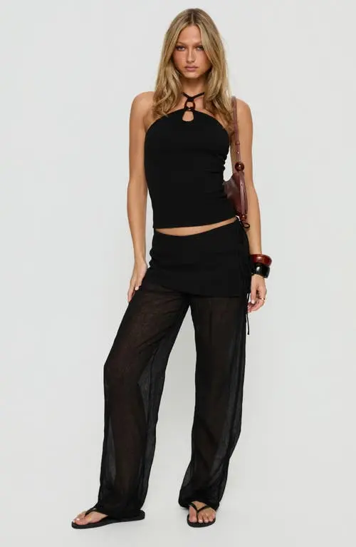 Princess Polly Teyla O-ring Crop Rib Top