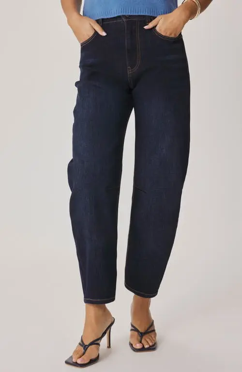Splendid Ankle Barrel Leg Jeans - Dark Rinse Blue