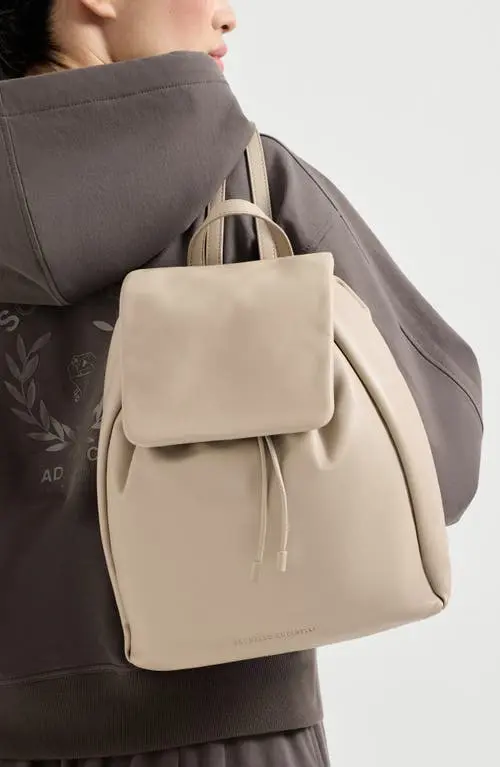 Brunello Cucinelli Leather City Backpack - Buff
