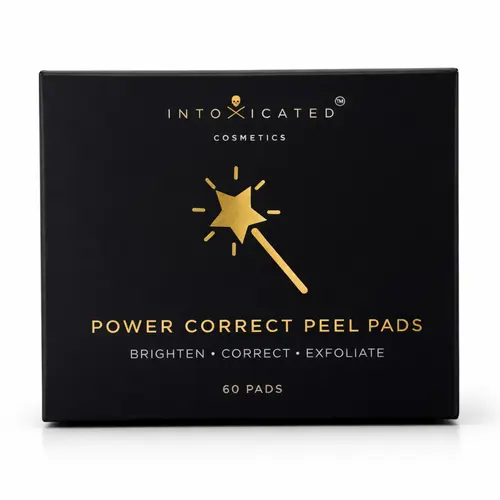 INTOXICATED COSMETICS Power Correct Peel Pads | 60 Pads | Brighten