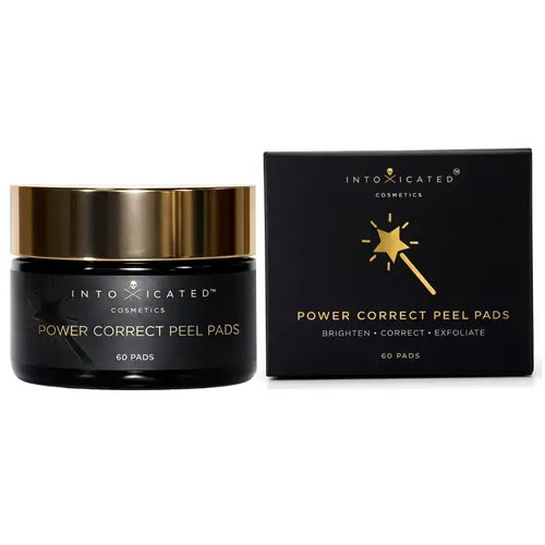 INTOXICATED COSMETICS Power Correct Peel Pads | 60 Pads | Brighten