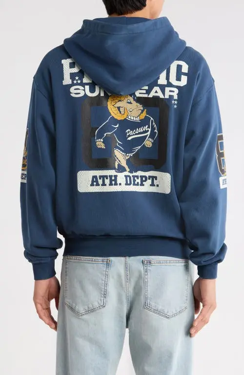 PACSUN Athletic Department Cotton Zip Hoodie