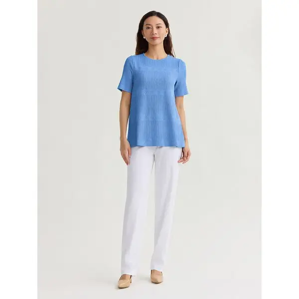 Misook Diamond Ribbed Knit Tunic