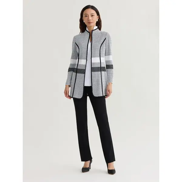 Misook Jacquard Knit Jacket