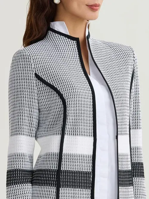 Misook Jacquard Knit Jacket