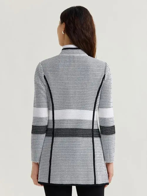 Misook Jacquard Knit Jacket
