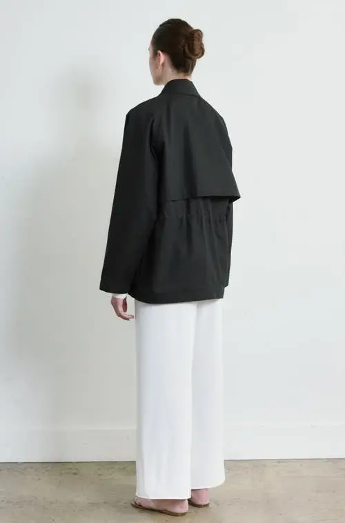 Almina Concept Cotton Barn Jacket - Black