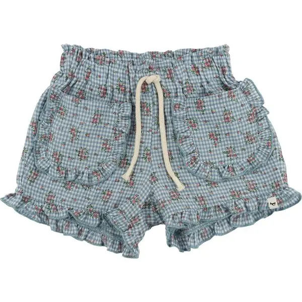 OH BABY! Dahlia Libby Ruffle Short - Denim