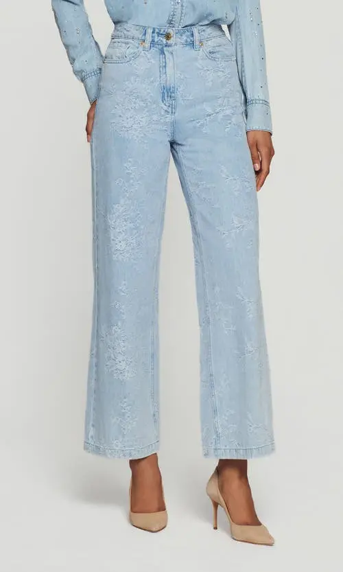 Generation Love Milagro Floral Wide-leg Jeans