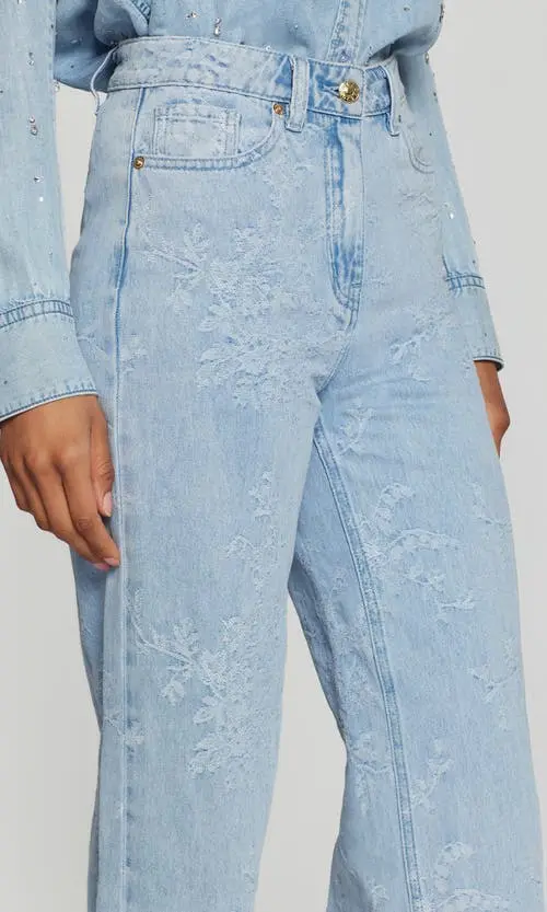 Generation Love Milagro Floral Wide-leg Jeans