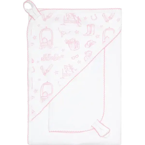 NELLAPIMA Lone Star Toile Towelbaby - Pink