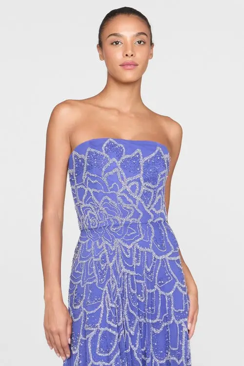 Theia Ombre Beaded Gown
