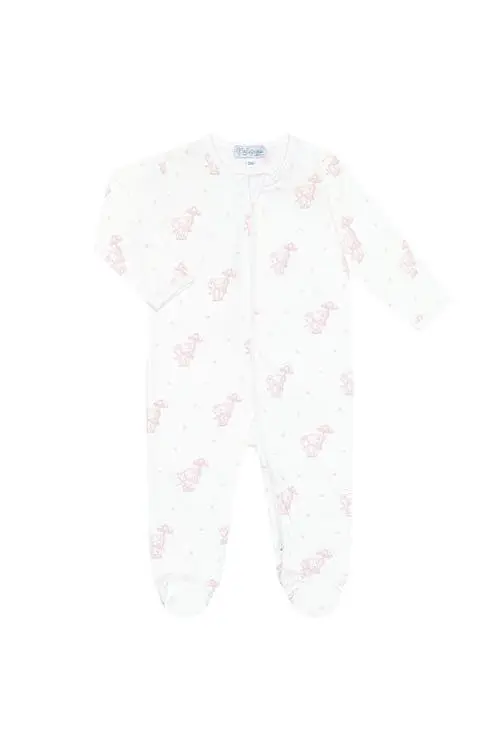 NELLAPIMA Elephant Zipper Footiebaby - Pink