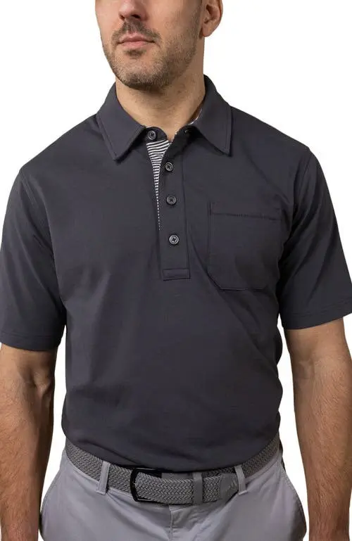 ASHWORTH GOLF Uppers Polo - Asphalt