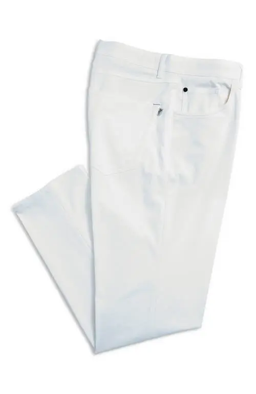 ASHWORTH GOLF 5 Pocket Stretch Warp Pant - White
