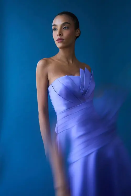 Theia Coco High-low Mikado Gown