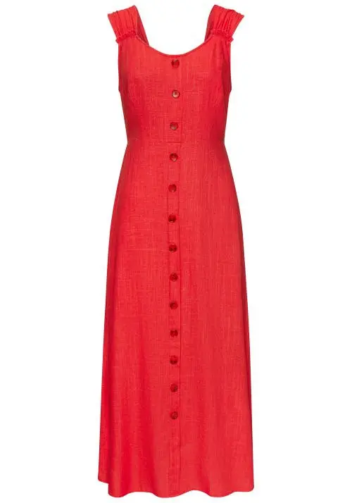 LASCANA Button Detail Maxi Dress