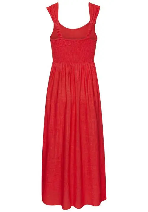 LASCANA Button Detail Maxi Dress