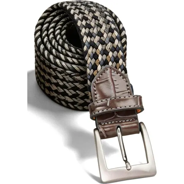ASHWORTH GOLF Embossed Croc Tab Belt