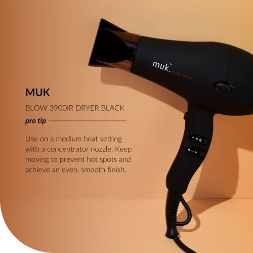 MUK HAIRCARE 3900ir Dryer Black