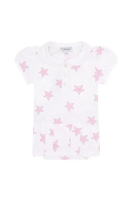 NELLAPIMA Stars Print Pleated Dressbaby - Pink