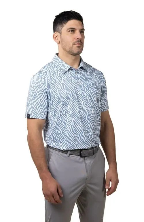 ASHWORTH GOLF Abstract Geo Polo
