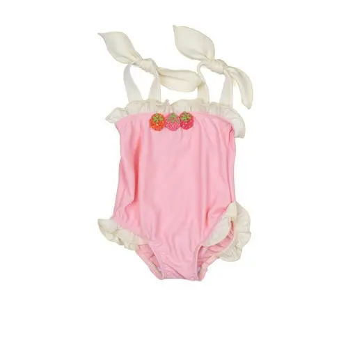 WILD WAWA Strawberry One-piece Swimsuit - Sorbet Pink