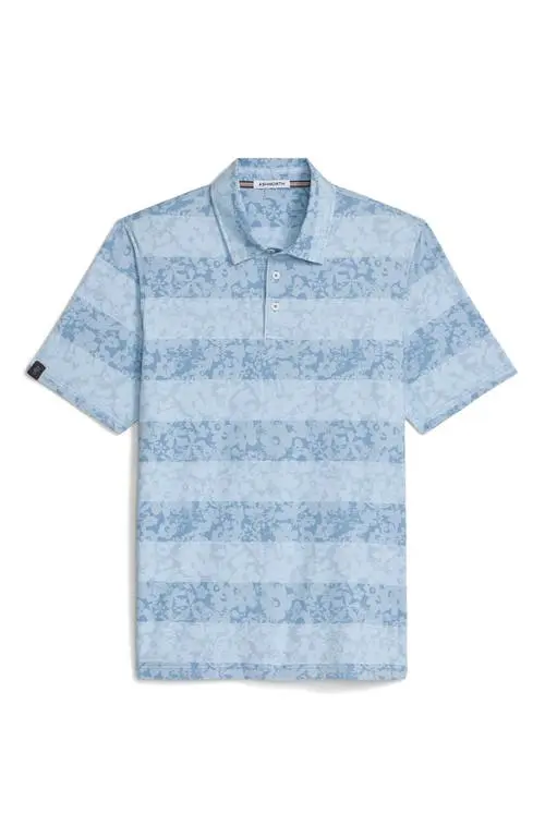 ASHWORTH GOLF Floral Rugby Polo