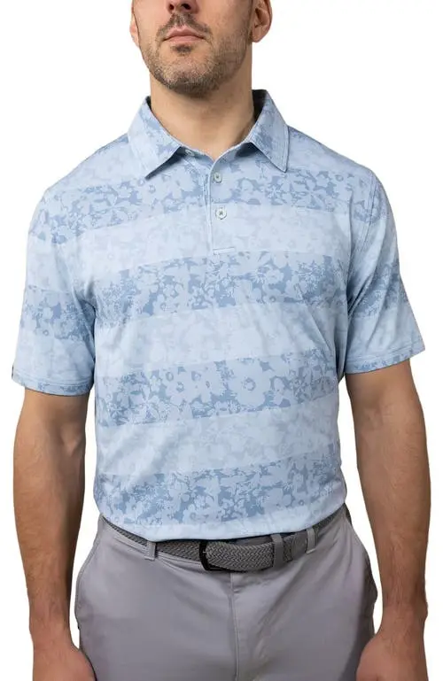 ASHWORTH GOLF Floral Rugby Polo
