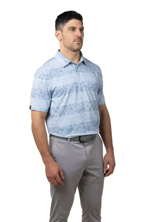 ASHWORTH GOLF Floral Rugby Polo