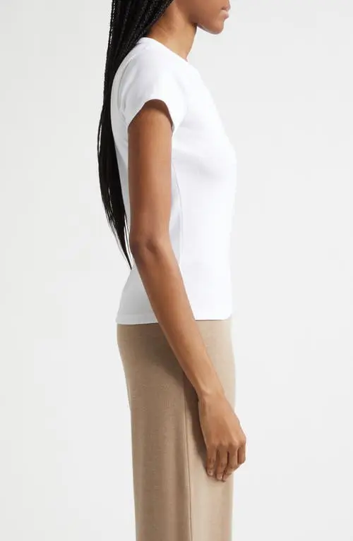 LESET Nando Slim Fit Cotton T-shirt - White